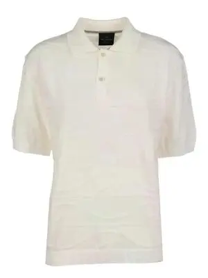 Paul & Shark Textured-knit Polo Shirt - Neutrals