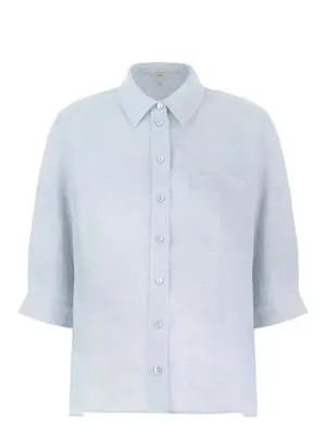 PANICALE Classic-collar Shirt - Blue