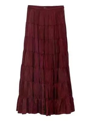 FORTE_FORTE Maxi Tie Skirt - Red