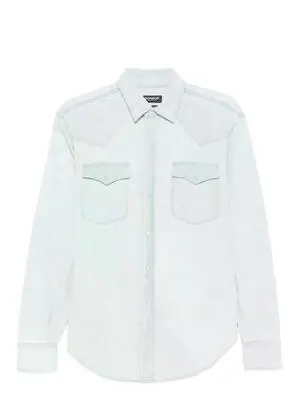 DONDUP Pocket Denim Shirt - Blue