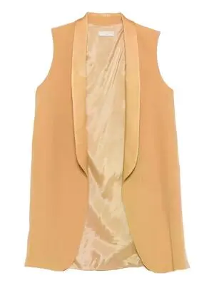 Antonelli Firenze Shawl-lapel Sleeveless Gilet - Yellow