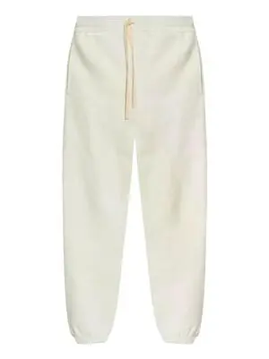 JIL SANDER Drawstring Cotton Track Pants - Neutrals