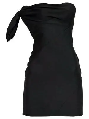 Givenchy Bow-detail Draped Dress - Black