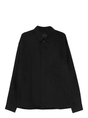 FREI-MUT Saltby Textured Long-sleeve Shirt - Black