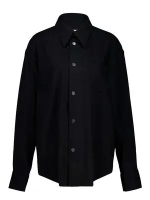 Ami Sharp-collar Shirt - Black