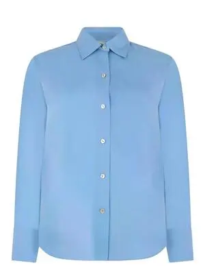Vince Long-sleeve Button-up Shirt - Blue