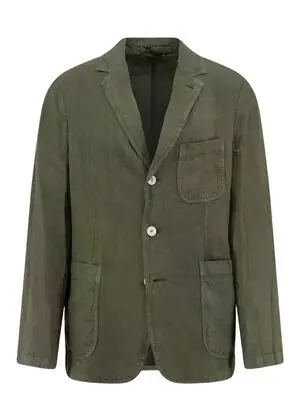 Aspesi Unlined Linen Blazer - Green