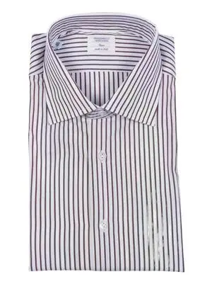 MAZZARELLI Striped-pattern Slim-fit Shirt
