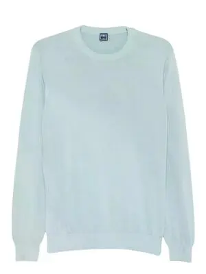 Fedeli Fine-knit Sweater - Blue