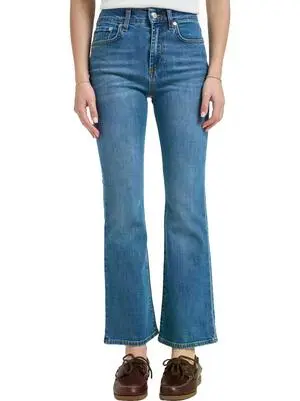 ROY ROGER'S Zadra Stonewashed Flared Jeans - Brown