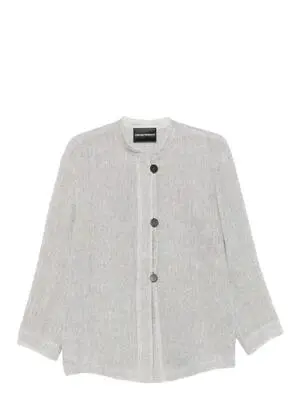 Emporio Armani Buttoned Jacket Grey