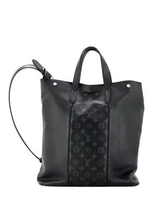 LOUIS VUITTON City Monogram Taigarama Tote Bag - Black