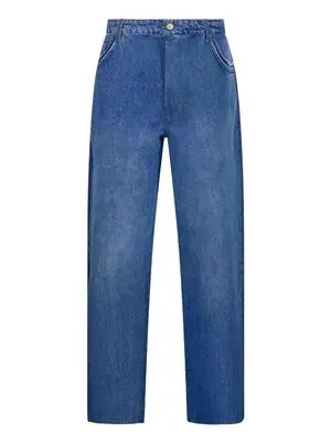 LITKOVSKA High-rise Straight-leg Denim Jeans - Blue