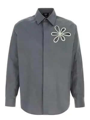 Fendi Long Sleeves Shirt - Grey