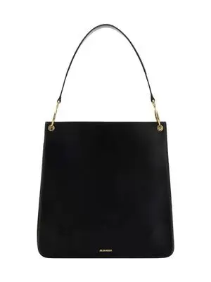 JIL SANDER Otto Leather Tote - Black