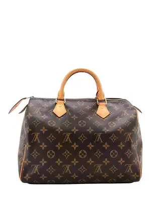 LOUIS VUITTON Speedy Handbag Monogram Canvas 30 - Brown