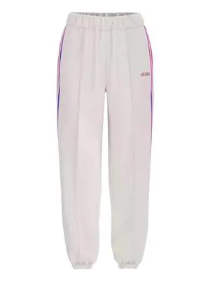 Guess Logo-detail Stripe Track Pants - Neutrals