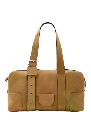 ALLSAINTS Ares Buckle-detail Shoulder Bag - Brown