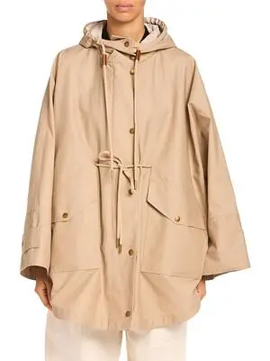 Moncler Brunnera Long Parka Rust