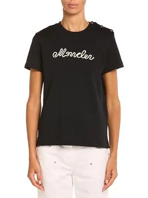 Moncler Short Sleeve Tee - Navy