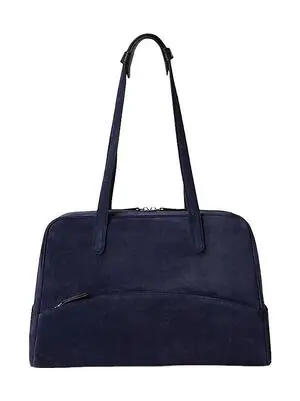 BY BANOO Core Collection 12 Hour Leather Duffle Bag - Mid Silver