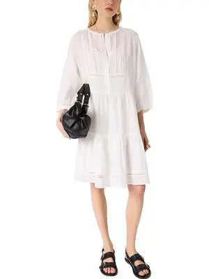 Gerard Darel Riane Tiered Dress - Ecru