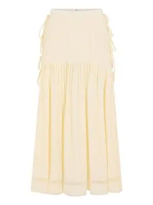 Rabanne Pleated Skirt - Ecru