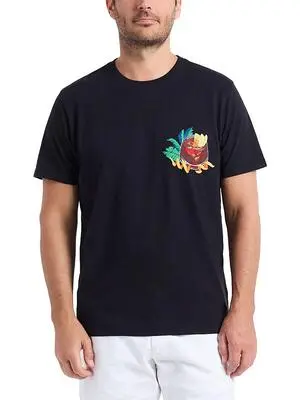 Robert Graham Captain Negroni Graphic T-shirt - Black