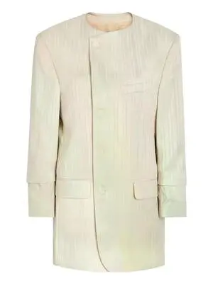 BETTTER Pinstriped Blazer Dress - Neutrals