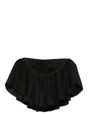 PARLOR Elasticated Waist Blouse - Black