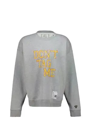 Mihara Yasuhiro Slogan Print Sweatshirt - Grey