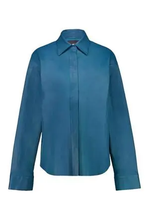 Stouls Simone Leather Shirt - Blue