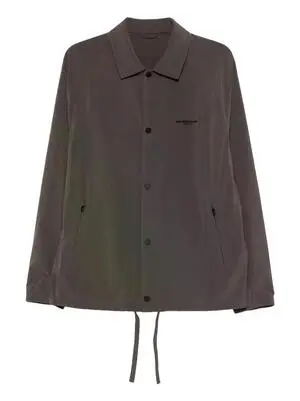 Emporio Armani Logo-embroidered Raglan-sleeve Jacket - Brown
