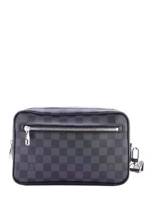 LOUIS VUITTON Kasai Damier Graphite Clutch - Black