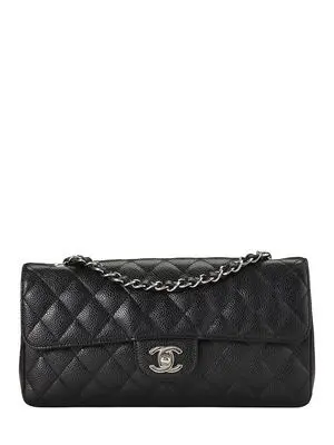 CHANEL Caviar East West Flap Bag