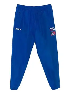 Adidas Logo-embroidered Track Pants - Blue