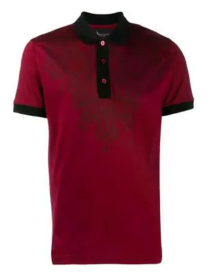 BILLIONAIRE Crest Print Polo Shirt - Red