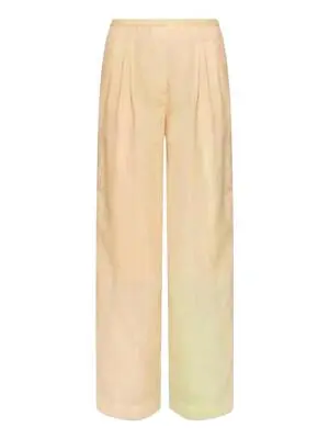 FORTE_FORTE Pleated Wide-leg Trousers - Orange