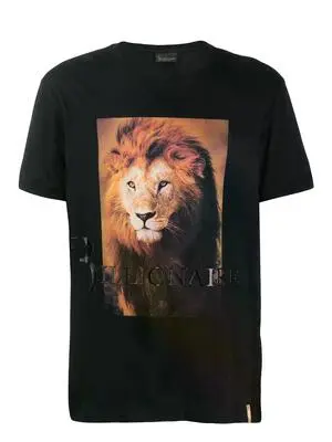 BILLIONAIRE Lion Print T-shirt - Black