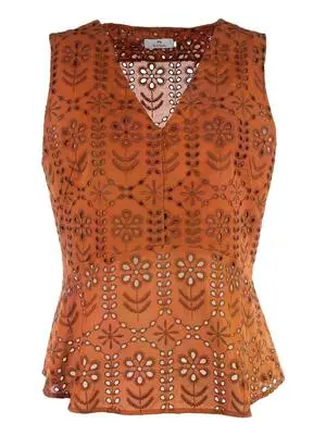 PAUL SMITH Embroidered V-Neck Top
