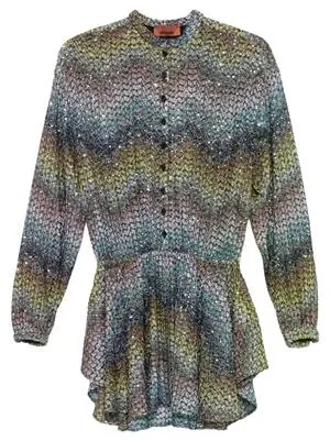 Missoni Sequin-embellished Mini Dress - Blue