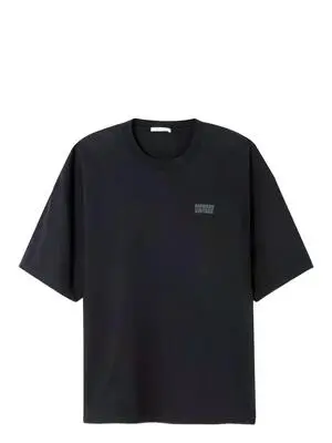 American Vintage Logo-print Oversized T-shirt - Black