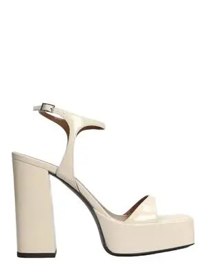 GIUSEPPE ZANOTTI Pat Platform 115 Sandals Neutrals
