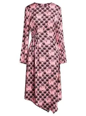 MANILA GRACE Viscose Midi Dress - Pink