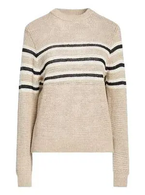 Peserico Intarsia-knit Linen And Cotton Sweater - Grey