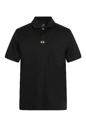 LA MARTINA Polo Shirt Size Cotton - Black