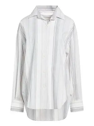 Faithfull The Brand Long Sleeved Striped Shirt - Grey