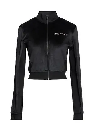 Karl Lagerfeld Chenille Sweatshirt - Black