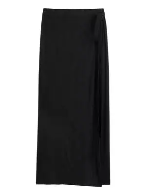 TOTEME Wrap-style Midi Skirt - Black