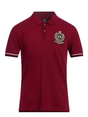 LA MARTINA Polo Shirt Size Cotton, Elastane - Red